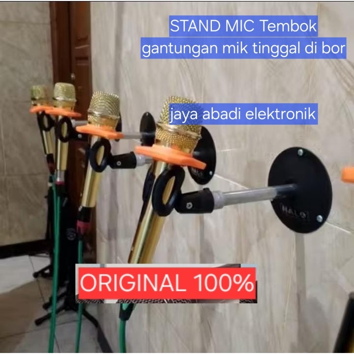 Jual H101 STAND MIC 25CM ORI 100% Tembok DINDING gantungan mik Adzan ...