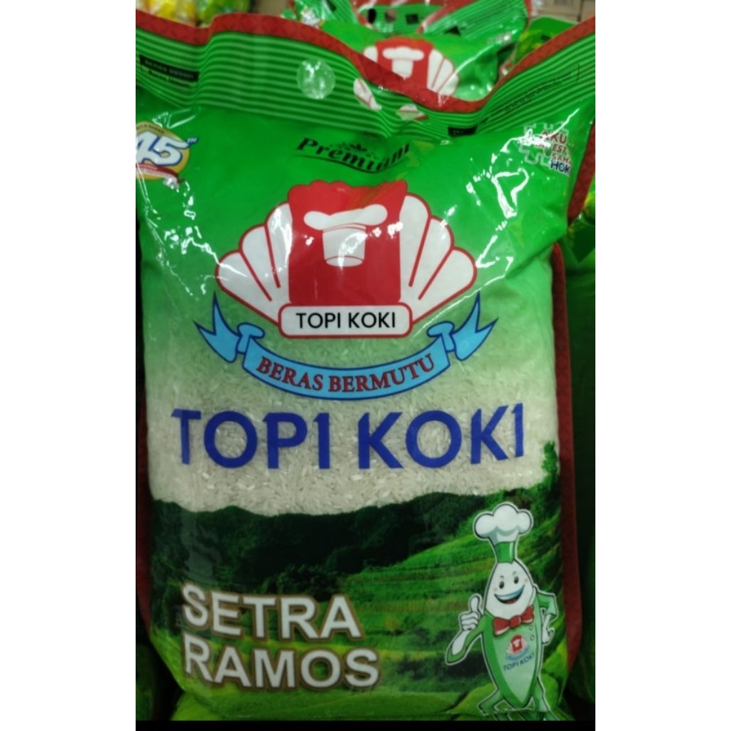 Jual BERAS TOPI KOKI SETRA RAMOS 5 KG | Shopee Indonesia