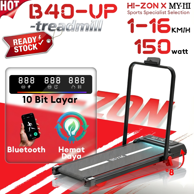 Jual HI-ZON/MY-HI Treadmill Elektrik| treadmill incline | low watt ...