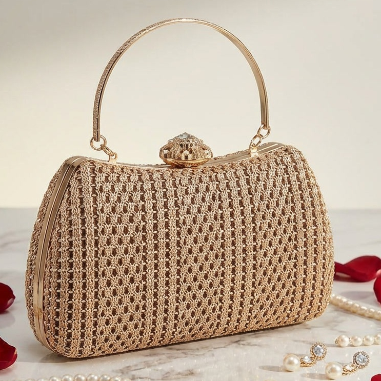 Jual Tas Pesta Import Sulam Mewah Kristal Diamond Handbag Wisuda ...