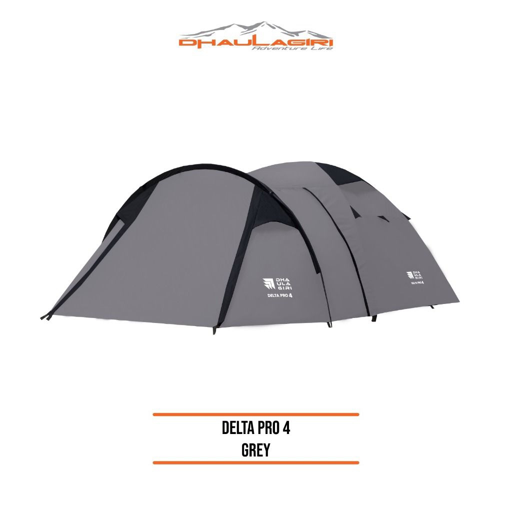Jual TENDA DHAULAGIRI DELTA PRO 4 GREY/KAPASITAS 4 ORANG | Shopee Indonesia