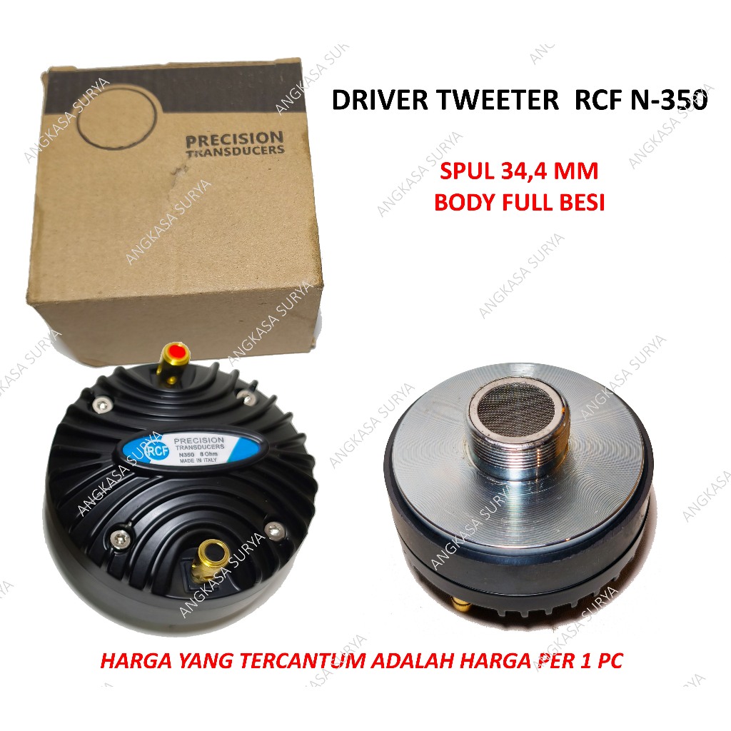 Jual Driver Tweeter RCF N350 Full Besi / RCF N 350 Body Besi Model Drat ...