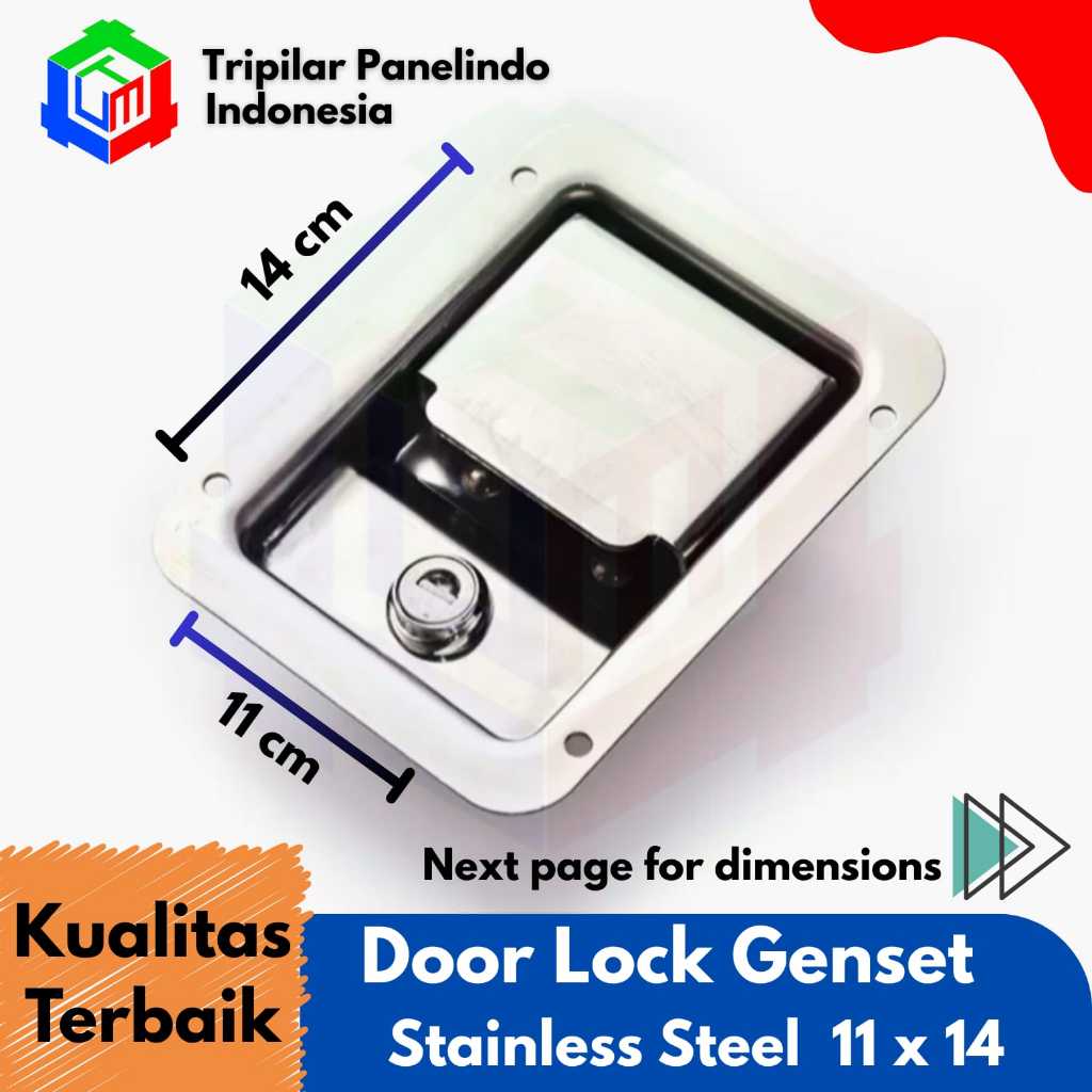 Jual Kunci Panel Handle Genset Door Lock Pintu Genset uk.11 x 14cm ...