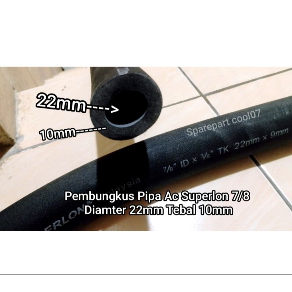 Jual Pembungkus Pipa AC Ukuran 7/8 / Superlon 7/8" / Pipe Insulation 7/ ...