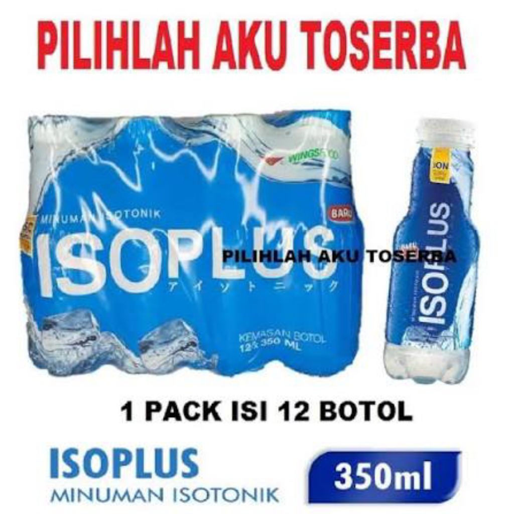 Jual isoplus isotonik slop/dus/pack 350 ml x 12 botol wajib baca ...