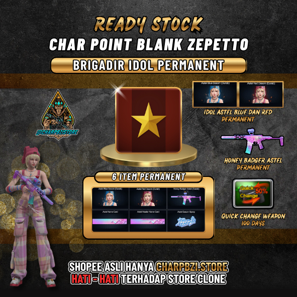 Jual CHAR PB / CHAR POINTBLANK - BRIGADIR IDOL PERMANENT | Shopee Indonesia