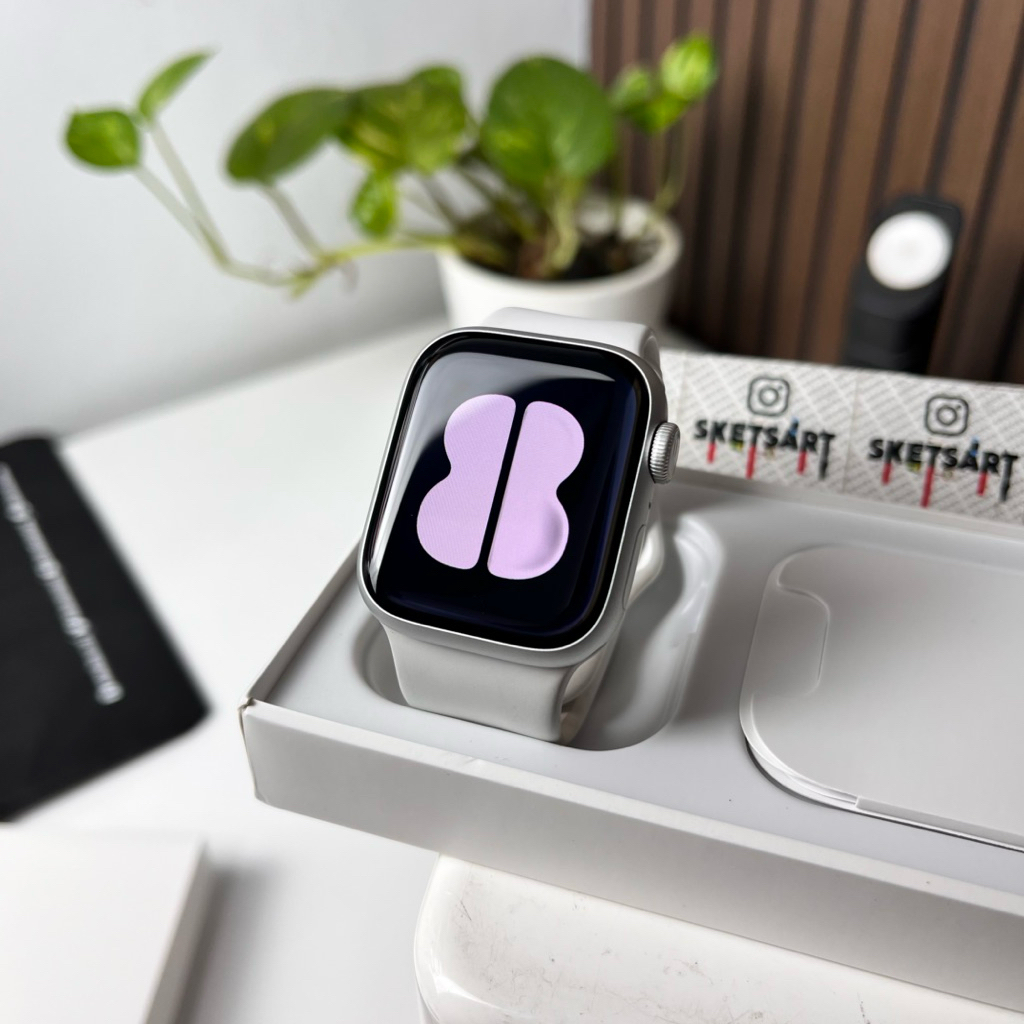 Jual Apple Watch Series 9 41mm Silver iWatch Battery Health 100% Mulus ...