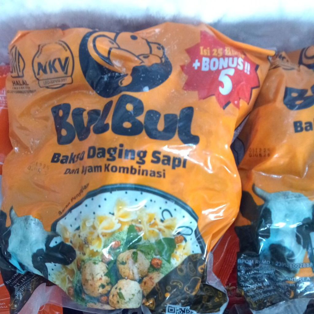 Jual Bakso tenis bulbul berat 1 kg isi 25 bonus 5 El beryl frozen ...