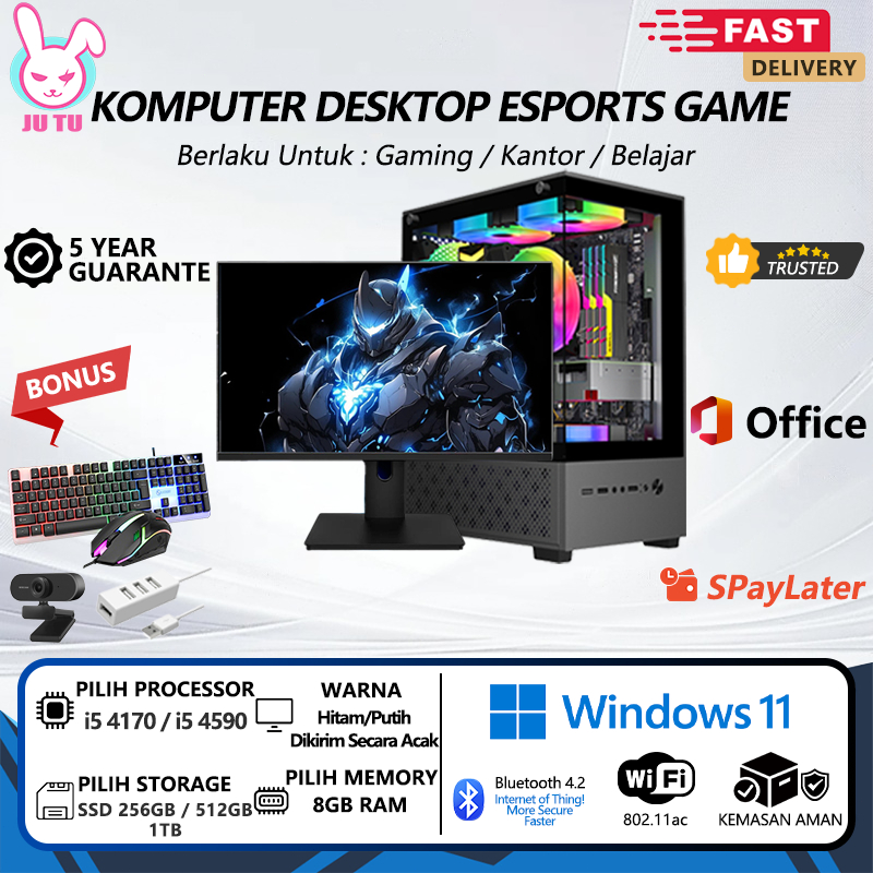 Jual JT INTEL CORE I5 PC GAMING FULL SET GTX750VGA KOMPUTER DESKTOP ...