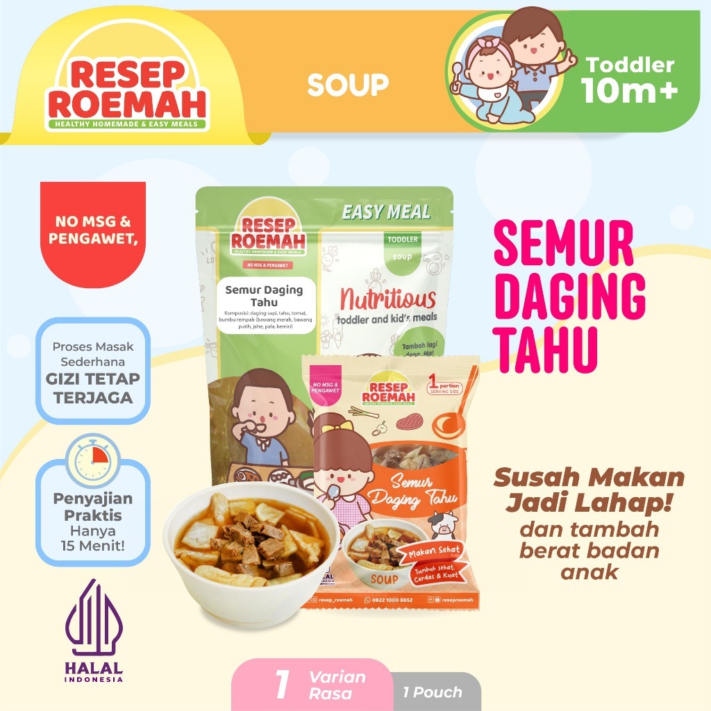 Jual Resep Roemah Semur Daging Tahu / Makanan Sehat Anak Balita ...