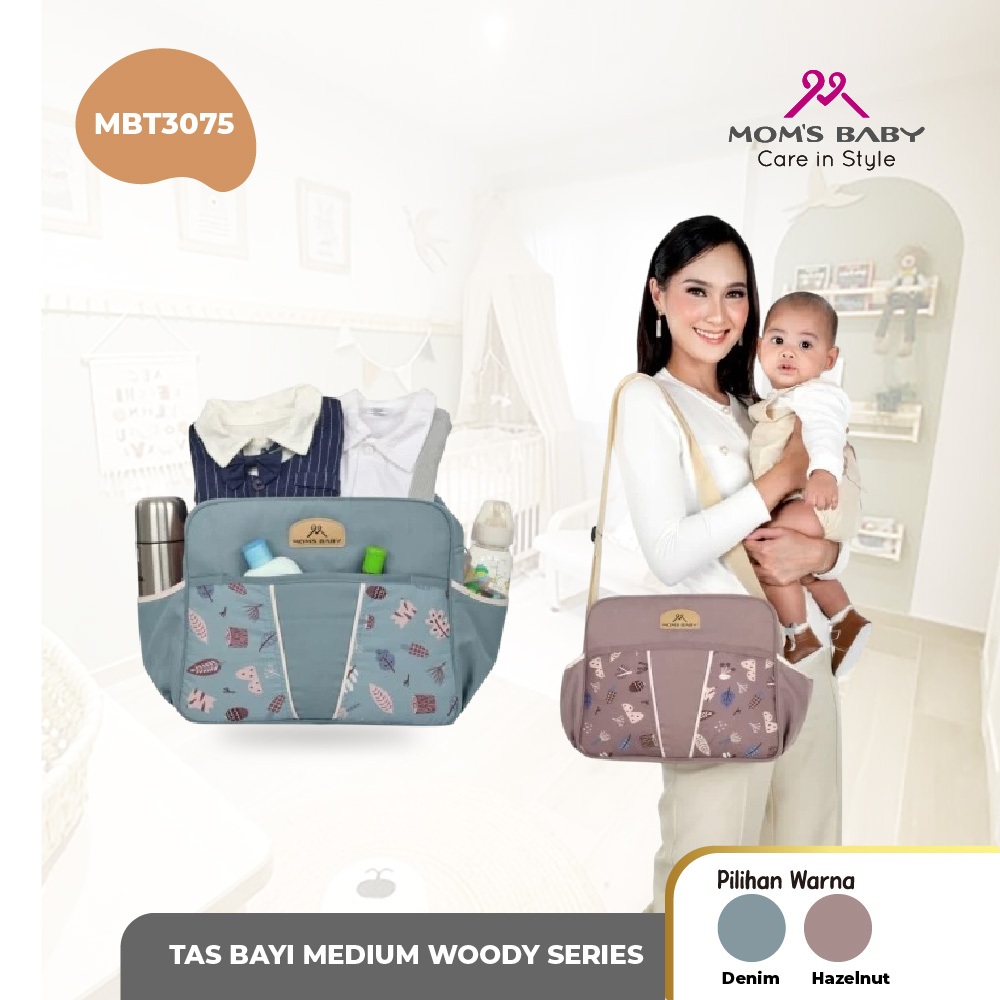 Jual Mom' Baby Tas Bayi Medium Woody Series | Shopee Indonesia