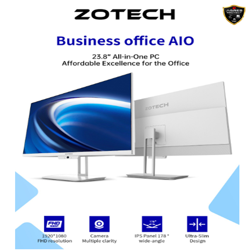 Jual PC ALL IN ONE ZOTECH I5 1235U - RAM 16GB 512GB WINDOWS 11 23.8FHD ...