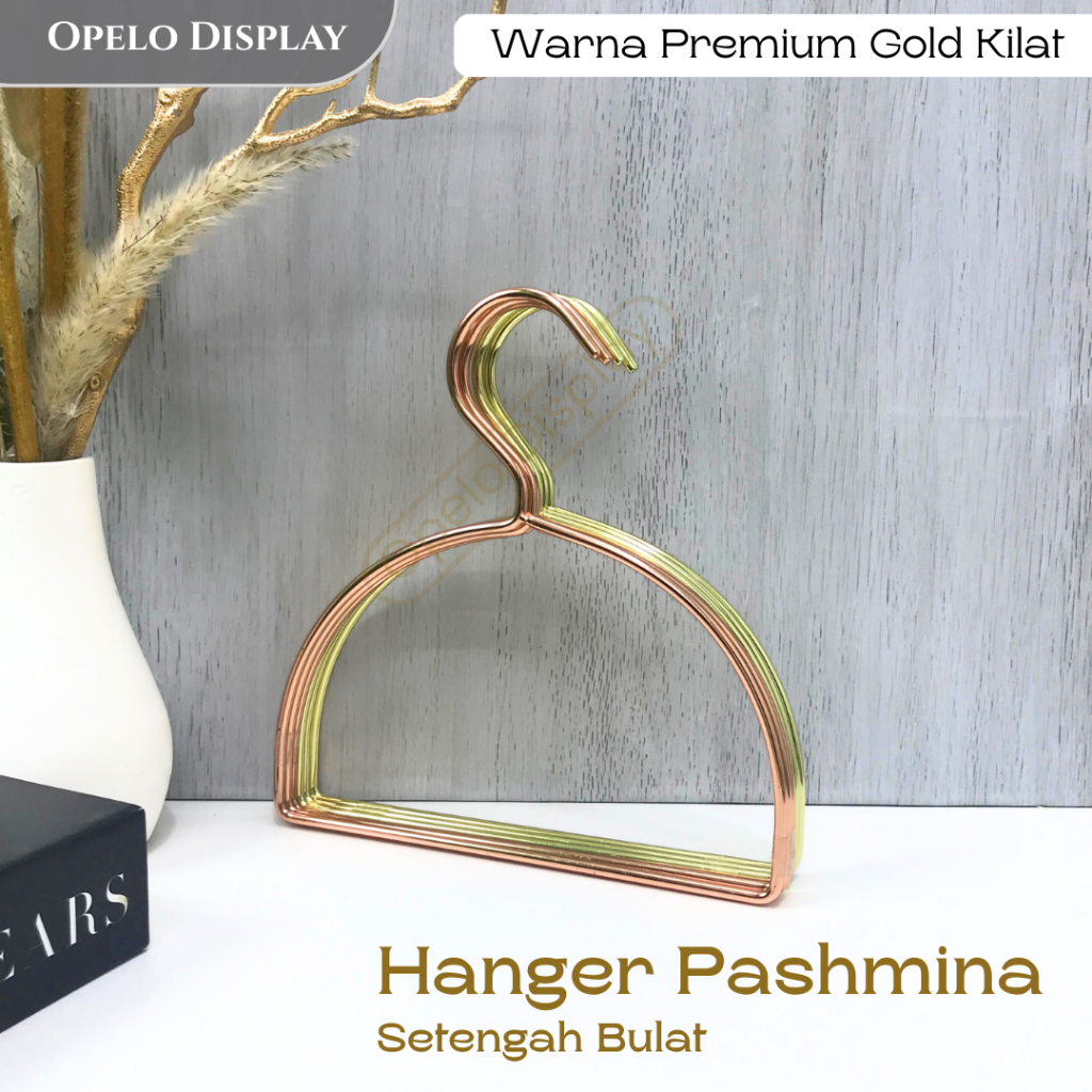 Jual HANGER KERUDUNG PASMINA HANGER SCARF PREMIUM GOLD KILAT SERIES ...