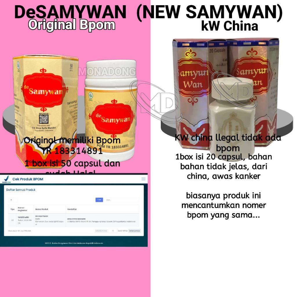 Jual Samyunwan samyun wan Original Obat Pil Gemuk Penambah Berat Badan ...
