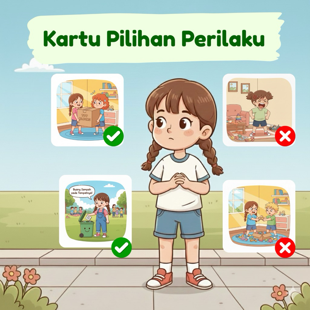 Jual Kartu Edukasi Anak Pilihan Perilaku | Flashcard Boleh Tidak Boleh ...