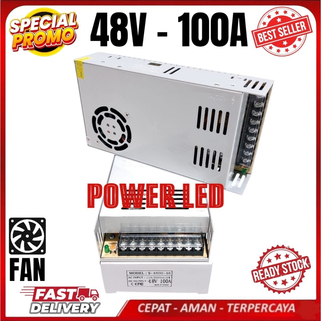 Jual 48V 100A PSU 48V 100A POWER SUPPLY 48V FAN | Shopee Indonesia
