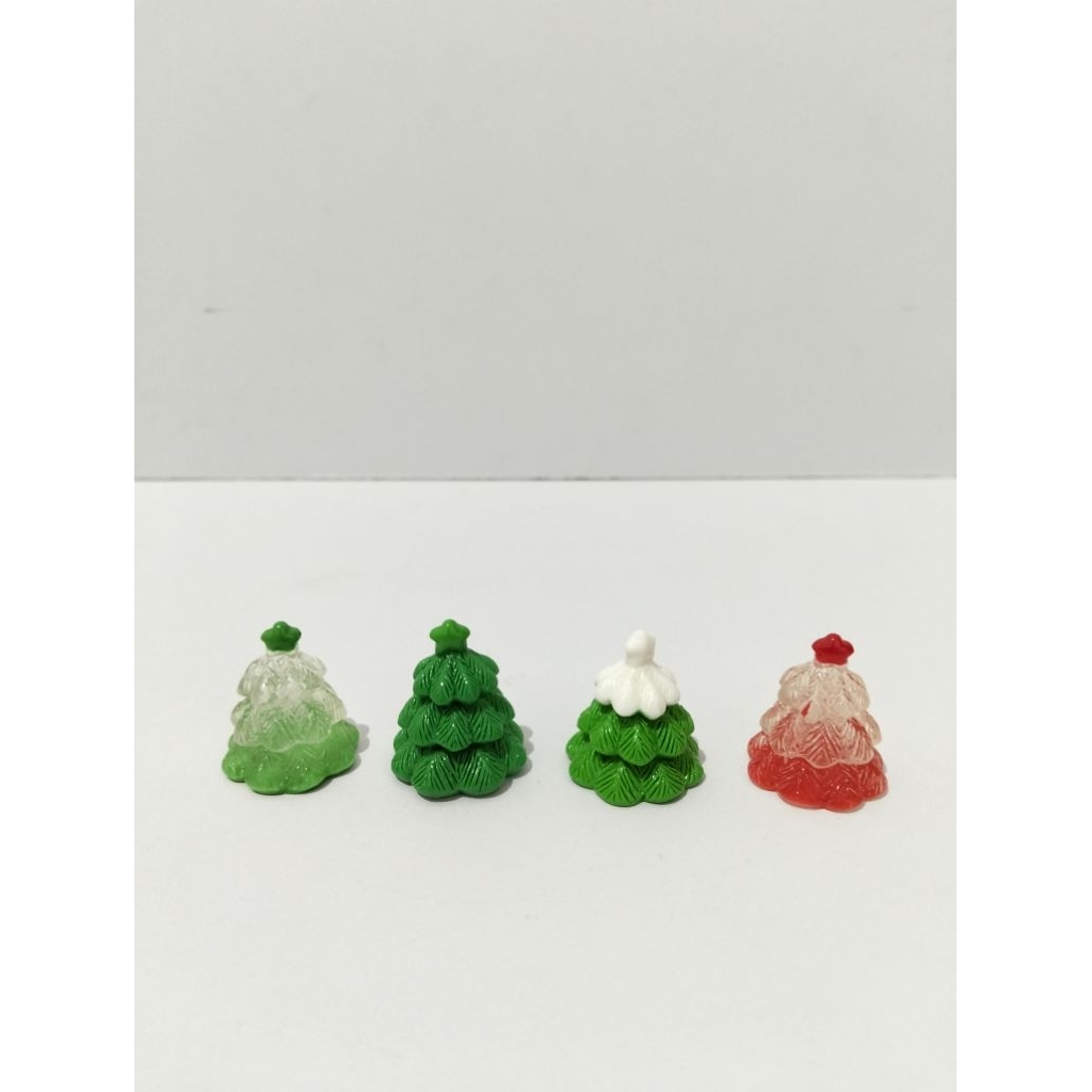 Jual Miniatur hiasan resin pohon natal size 3cm - dollhouse / DIY ...