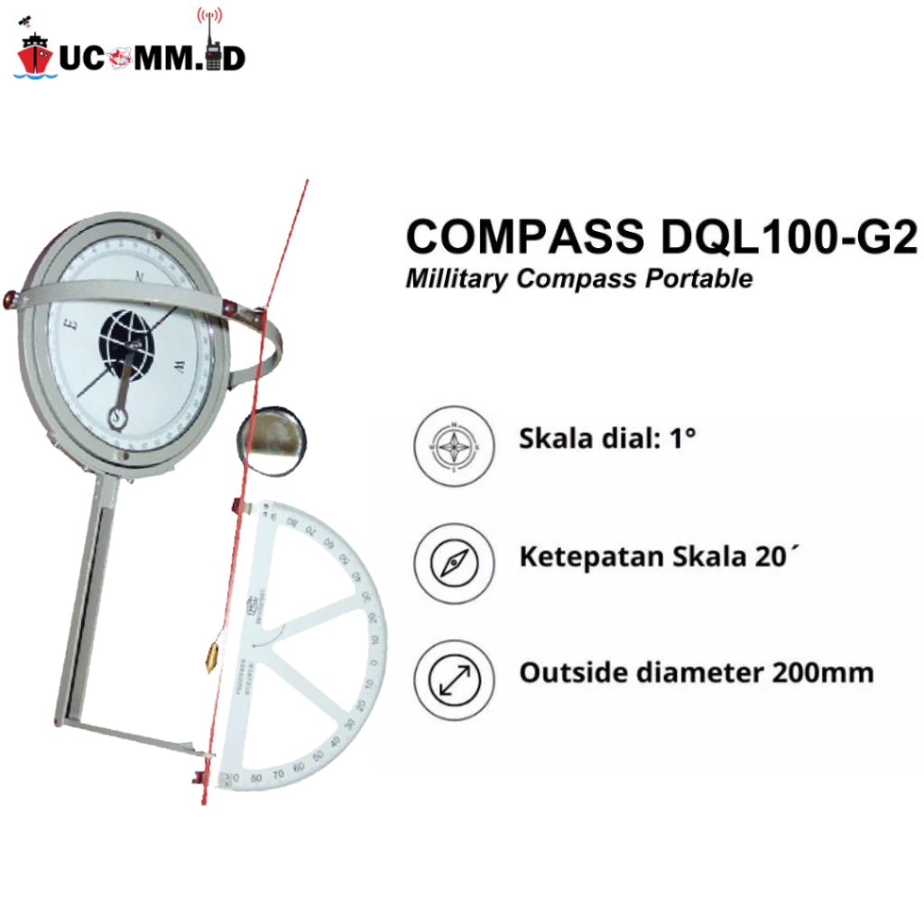 Jual Kompas Tambang DQL100- G2 Military Compass Gradiometer ...