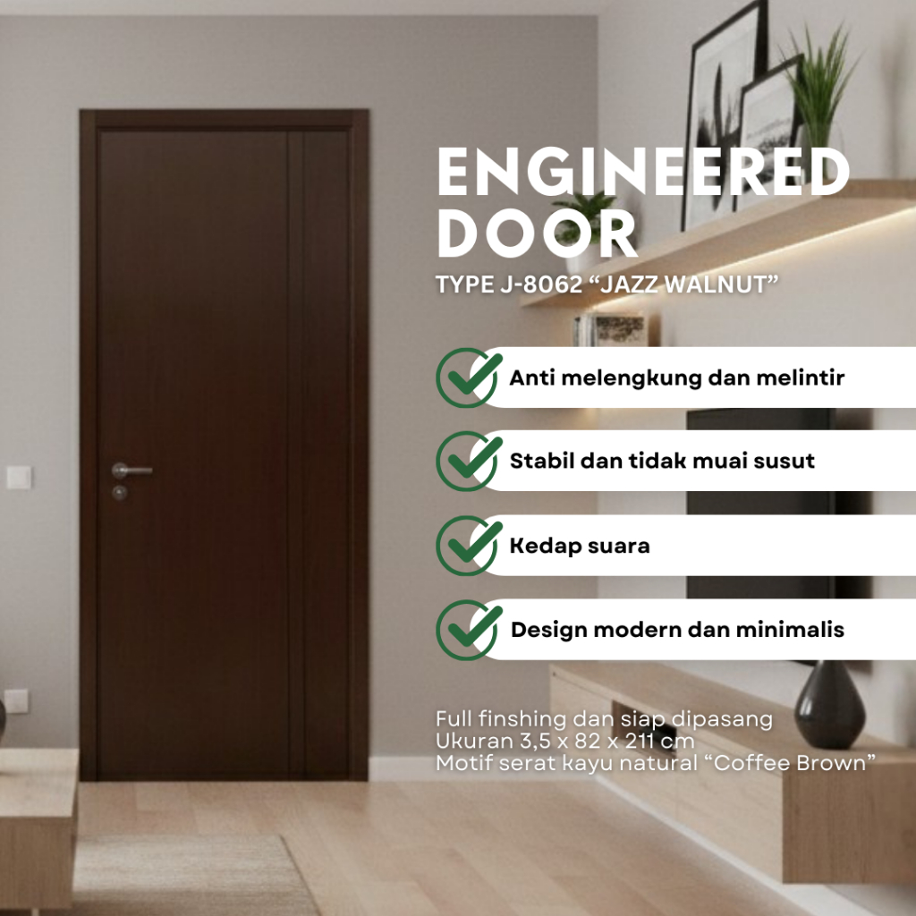 Jual Pintu Kamar & Pintu Ruangan - Pintu Kayu Engineering PVC Sheet ...