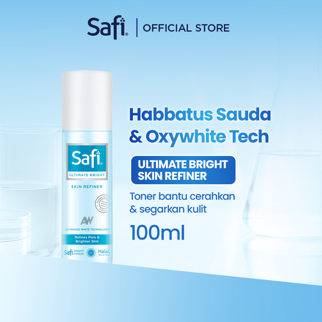 Jual SAFI ULTIMATE BRIGHT SKIN REFINER 100ML - Toner Wajah | Shopee ...