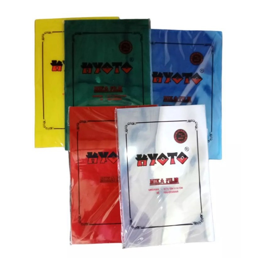 Jual 20 Pcs Cover Mika Jilid Kyoto Mika Film Plastik Transparan Jilid ...