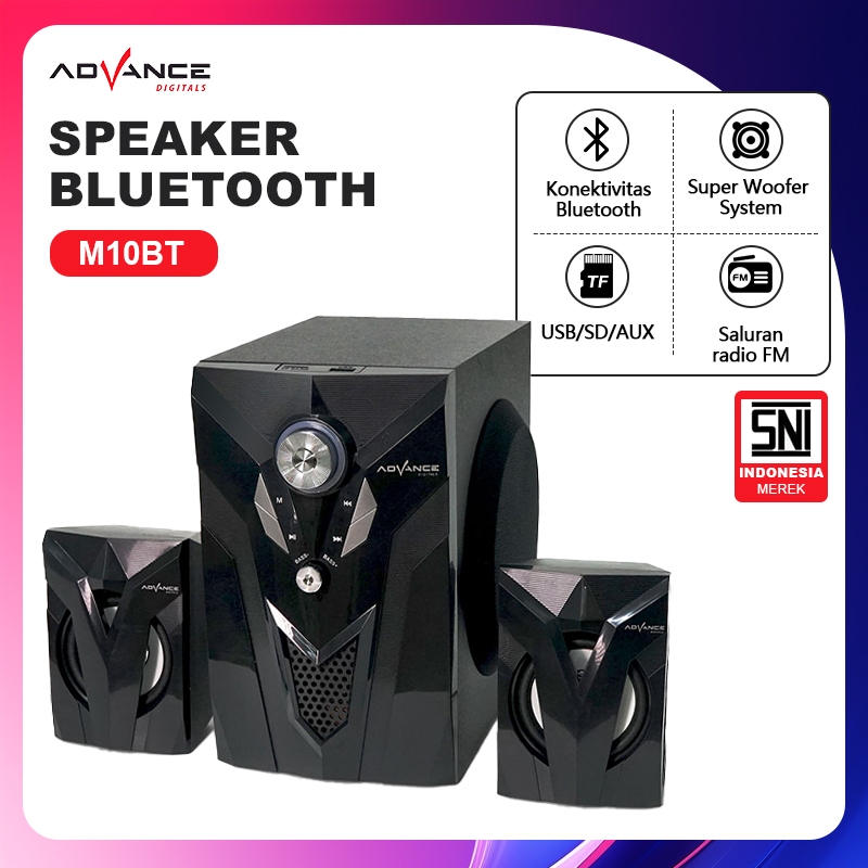 Jual ADAVANCE M10BT 35W Speaker Stereo Bluetooth Xtra Bass Subwoofer ...