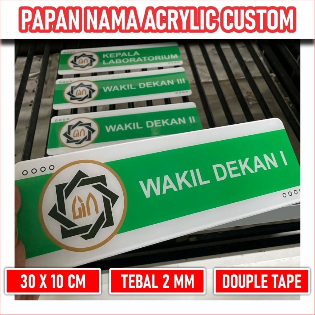 Jual { 30x10 } CUSTOM PAPAN NAMA RUANGAN AKRILIK | NAMA PETUNJUK ARAH ...