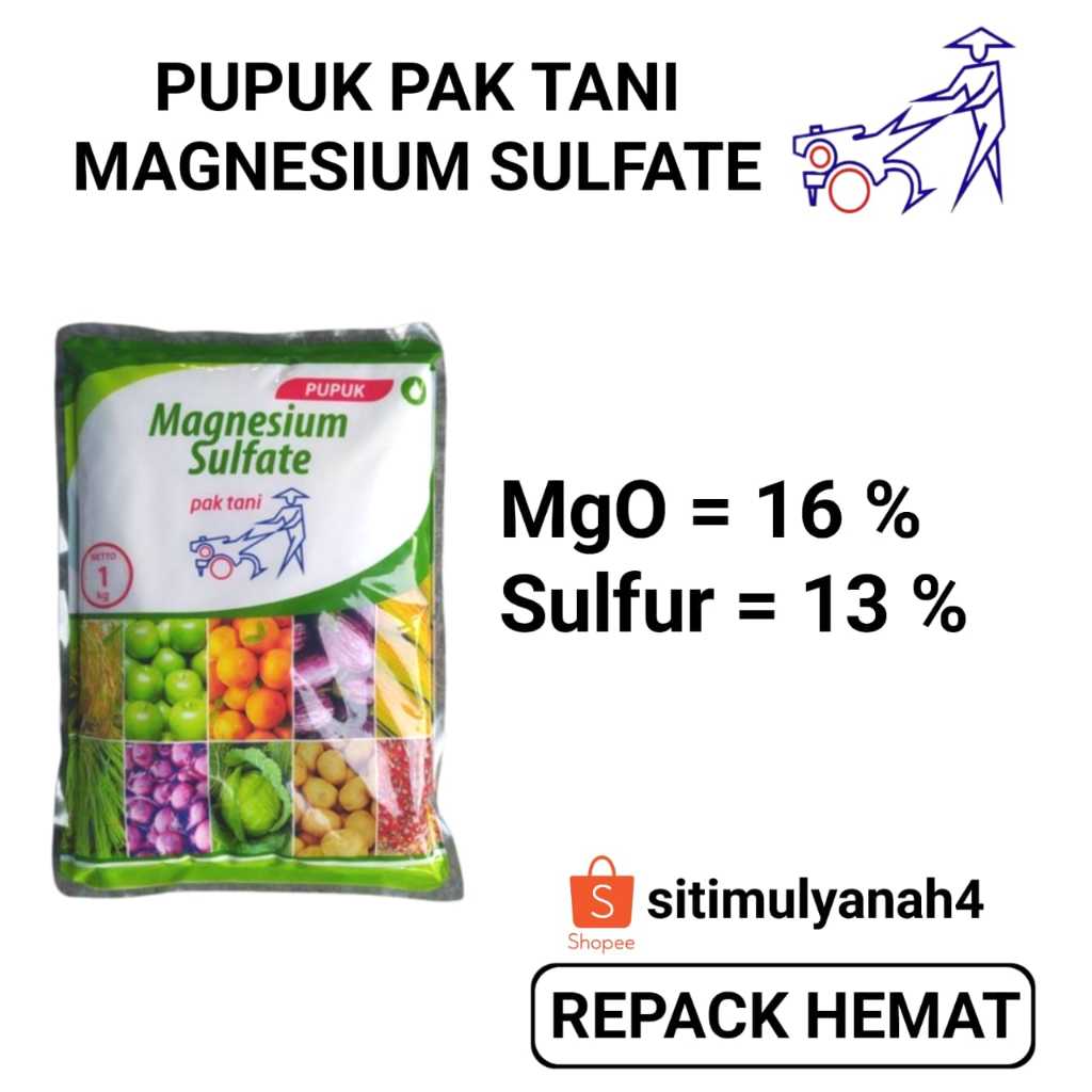 Jual Pupuk MAGNESIUM SULFAT PAK TANI Repack Hemat - Nutrisi Magnesium ...