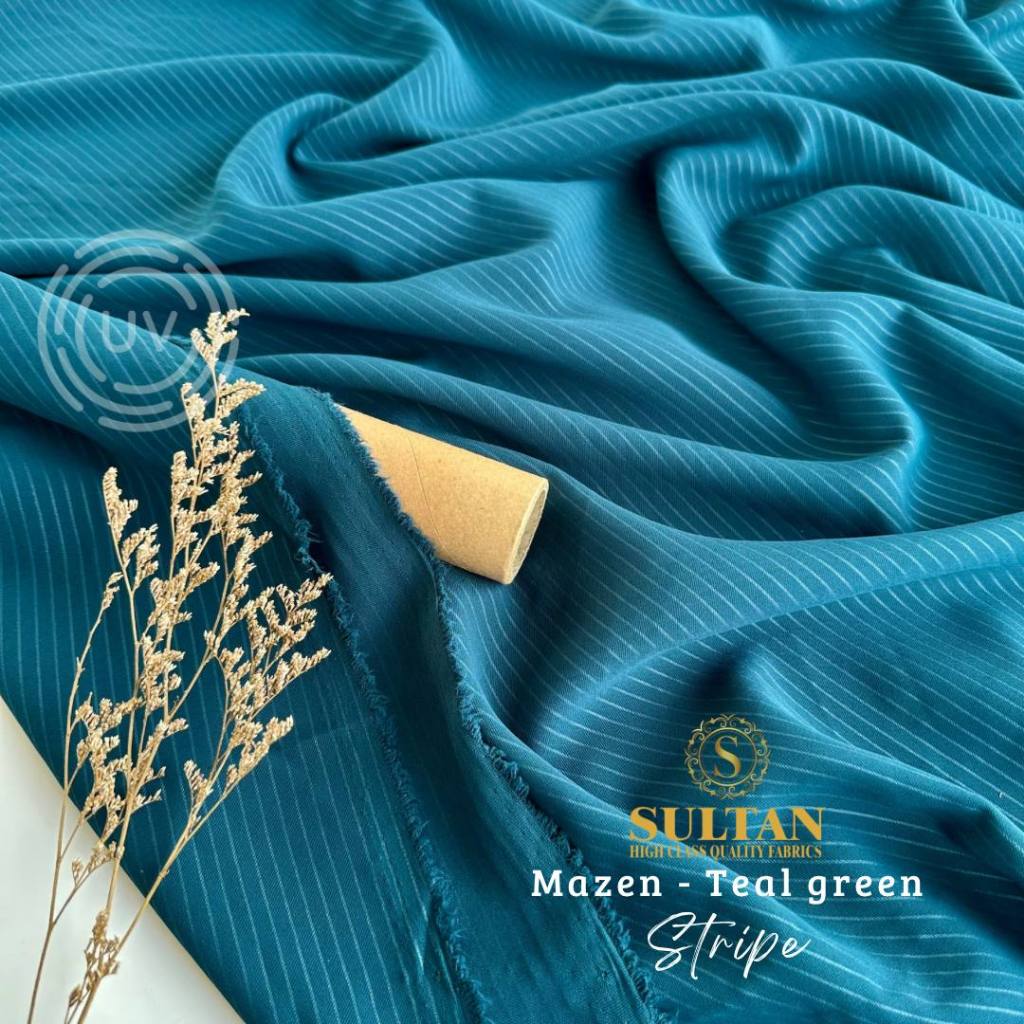 Jual KAIN MAZEN ANTI UV SULTAN EMBOSS STRIPE 50 cm | Shopee Indonesia