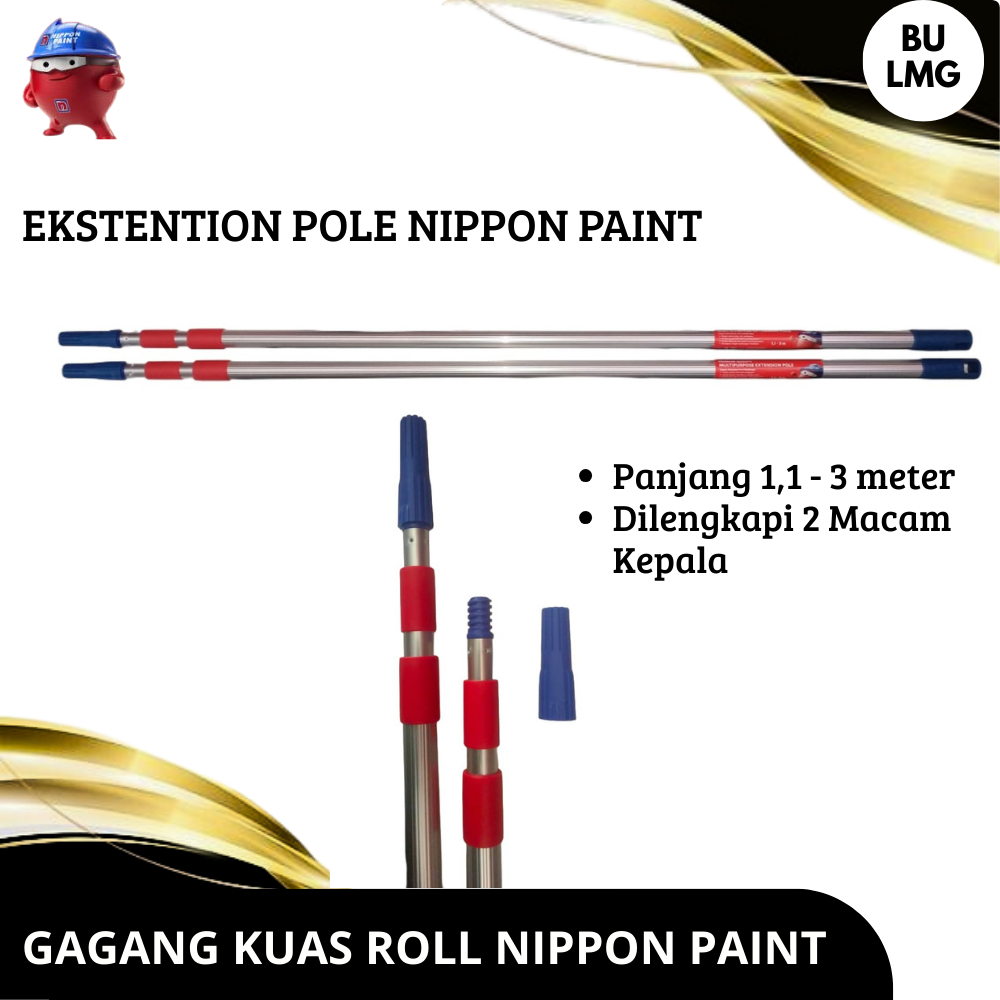 Jual Gagang Tongkat Roller Cat NIPPON PAINT Premium Multi Purpose ...