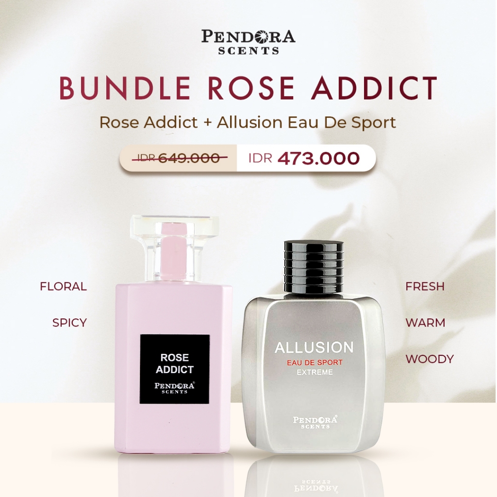 Jual Bundle Perfume Pendora Scents Rose Addict For Women EDP 100ML ...