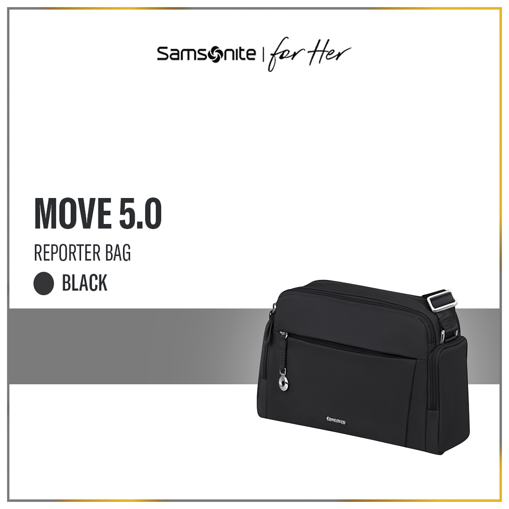 Jual Samsonite Move 5.0 Reporter Bag S + 2 Pock - Black | Shopee Indonesia