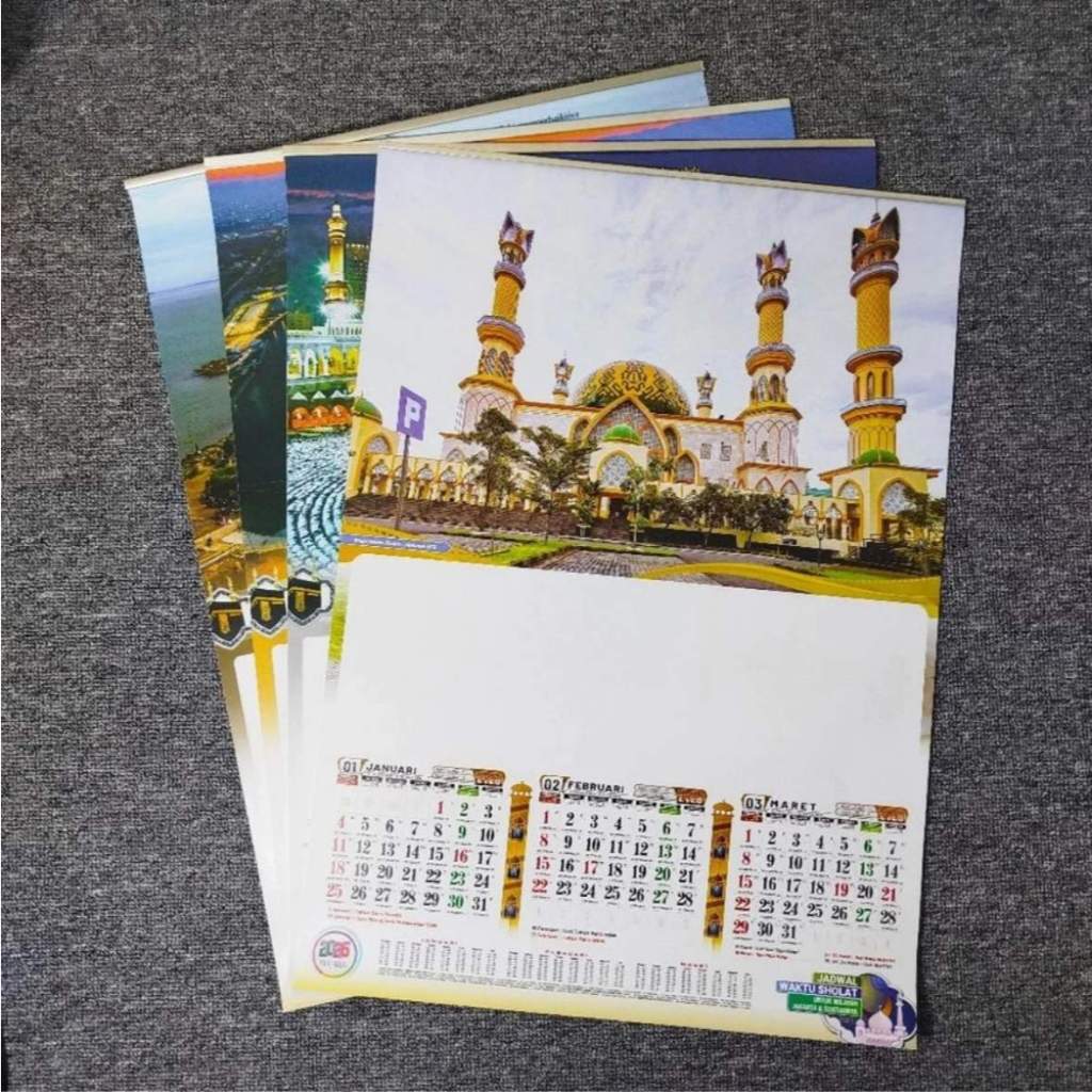 Jual Kalender Islam 2026 Gambar Masjid | Kalender Hijriyah 1447 ada ...