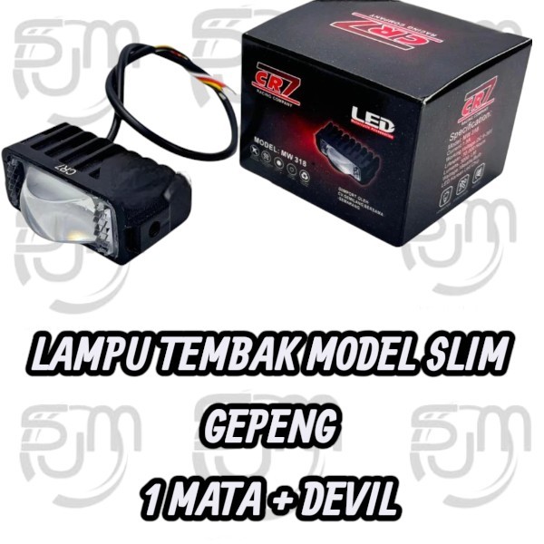 Jual Lampu Tembak Mini Slim Laser D2 Cahaya High Low Plus Devil Lensa ...