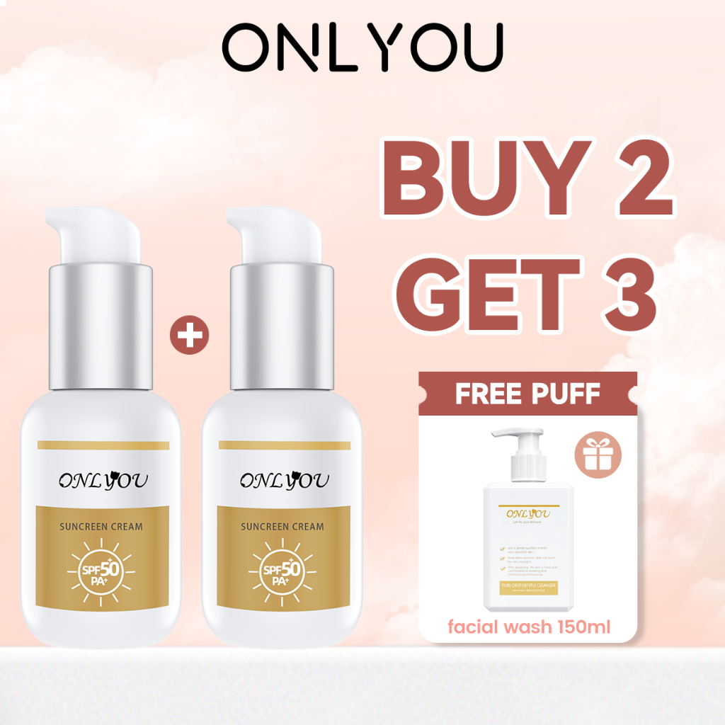Jual ONLYOU SUNSCREEN Cream Sunscreen SPF 50+ PA+ Tabir Surya untuk ...