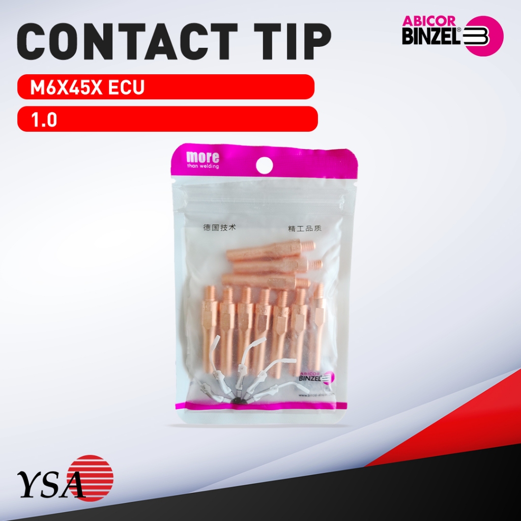 Jual BINZEL CONTACT TIP KONTAK TIP M6X45X (1.0/1.2) ECU | Shopee Indonesia