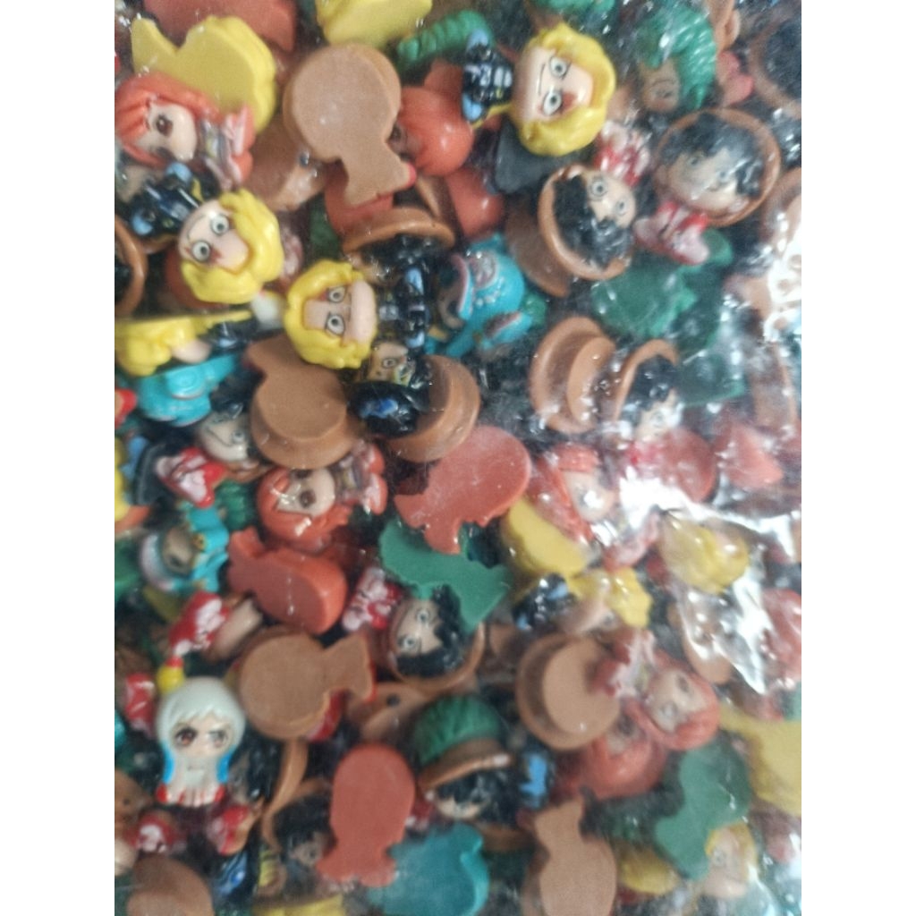 Jual 500pcs mote klay wanpis tampa lubang 500pcs | Shopee Indonesia
