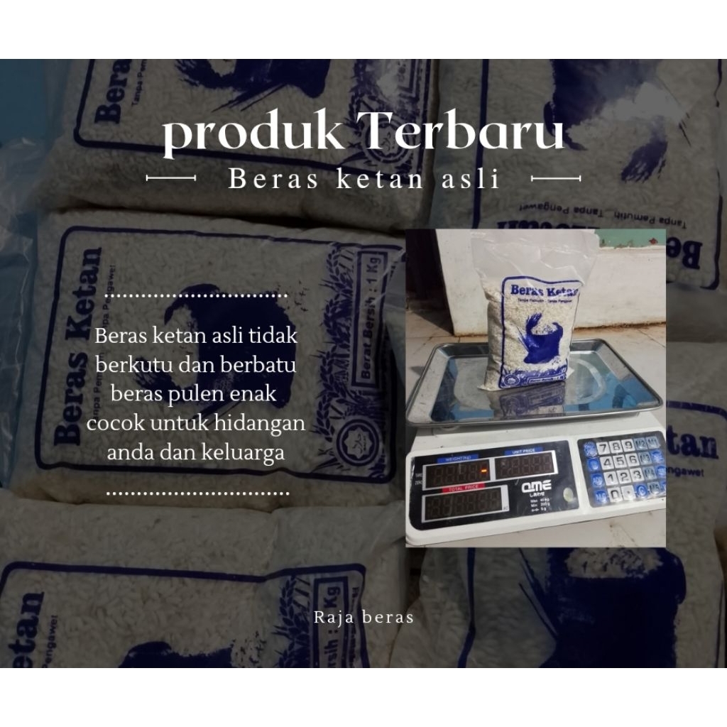 Jual promo beras murah ketan kemasan 1kg | Shopee Indonesia