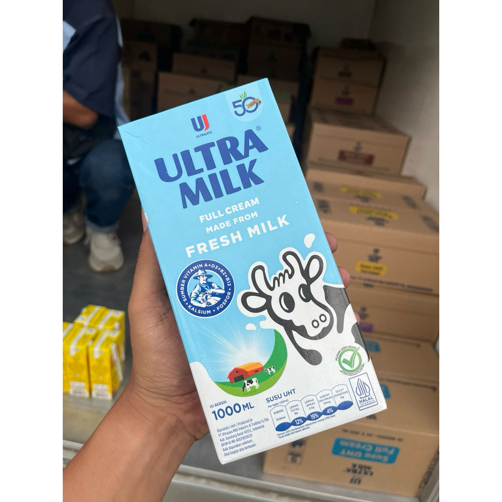 Jual SUSU UHT ULTRA JAYA MILK FULL CREAM 1000 ML / 1 LITER / ULTRA MILK ...