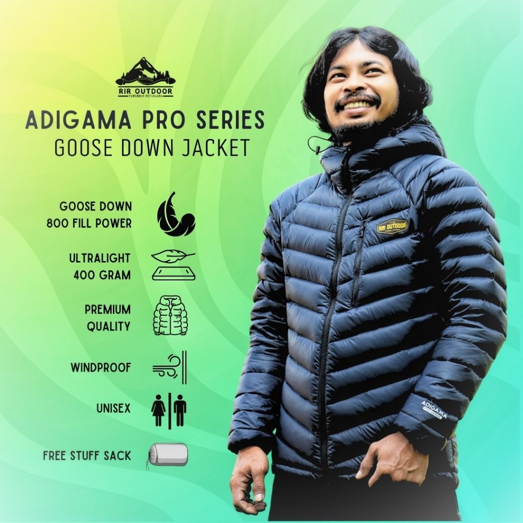 Jual JAKET GUNUNG BULU ANGSA ASLI 100% RIR OUTDOOR ADIGAMA PRO SERIES ...