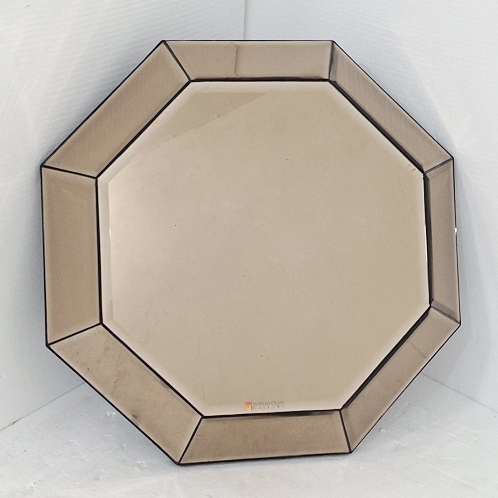 Jual Cermin Dinding Aesthetic Octagonal Modern Warna Brown Ready Stock ...