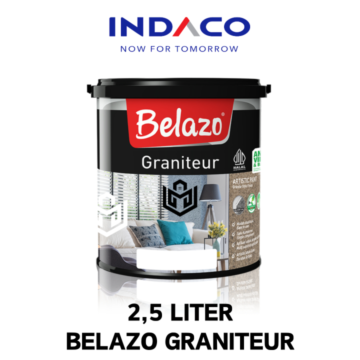 Jual Belazo Graniteur Granite Effect Wall Paint 2.5 Liter Packaging ...
