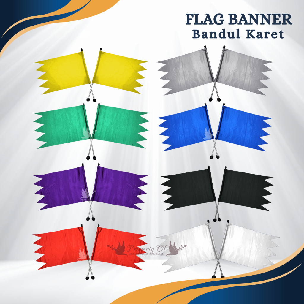 Jual Gereja - Flag Banners Polos ( Satu Pasang ) Set - Satin - Bandul ...
