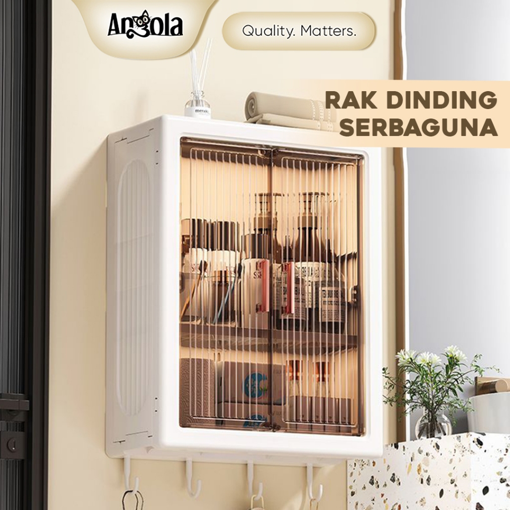Jual ANGOLA Rak Dinding Tempel Serbaguna C12A - C13A Lemari Dinding ...