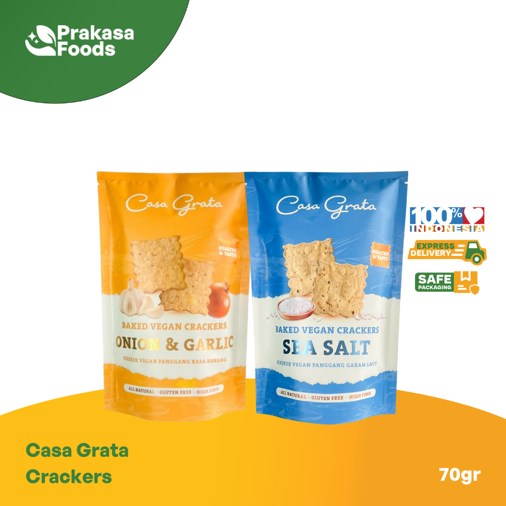 Jual Prakasa Foods - Casa Grata Crackers 70gr | Shopee Indonesia