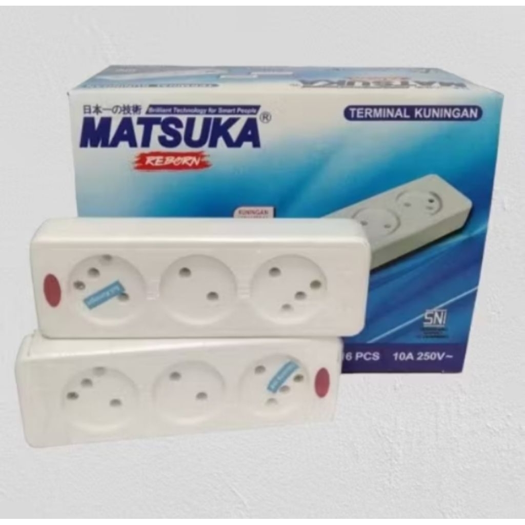 Jual MATSUKA stop kontak terminal matsuka tipis semi gepeng | Shopee ...