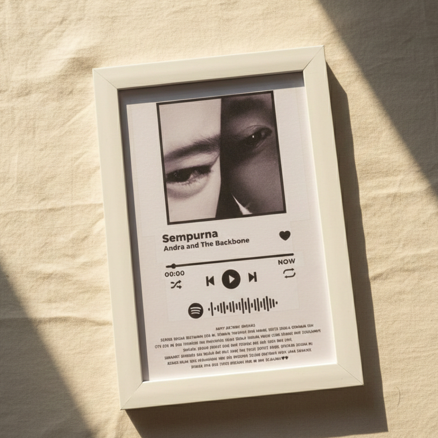 Jual Frame Spotify Custom Akrilik | Kado Couple Anniversary Ulang Tahun ...