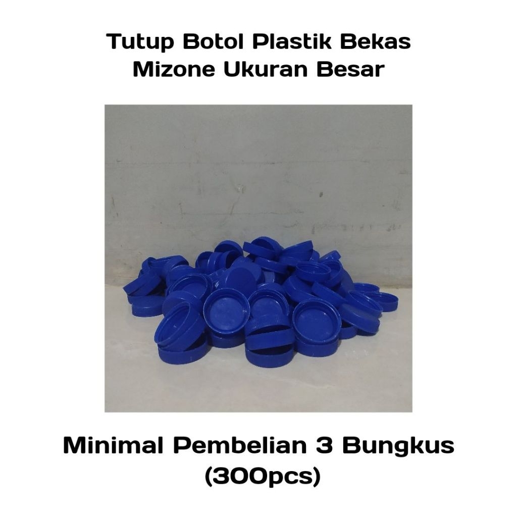 Jual 100pcs Tutup Botol Plastik Mizone Warna Biru Tua Ukuran Besar ...