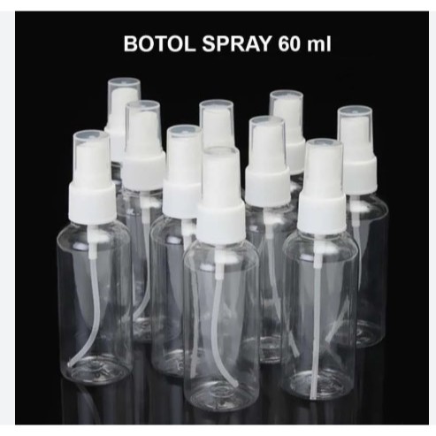 Jual KemasanYA BOTOL SPRAY 60ML BOTOL KOSMETIK BOTOL BOSTON ROUND 60ML ...