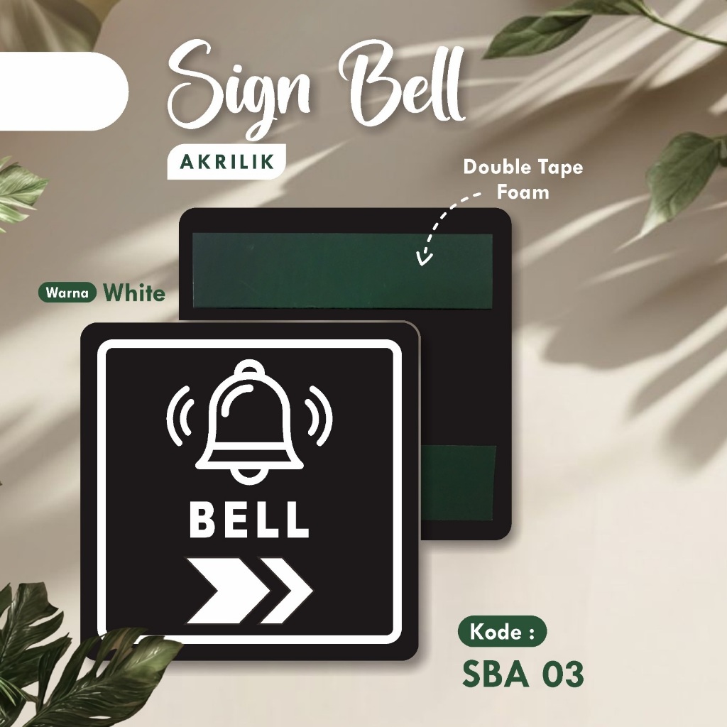 Jual Sign Signage Bel Akrilik / Papan Bell / Acrylic Tahan Segala Cuaca ...
